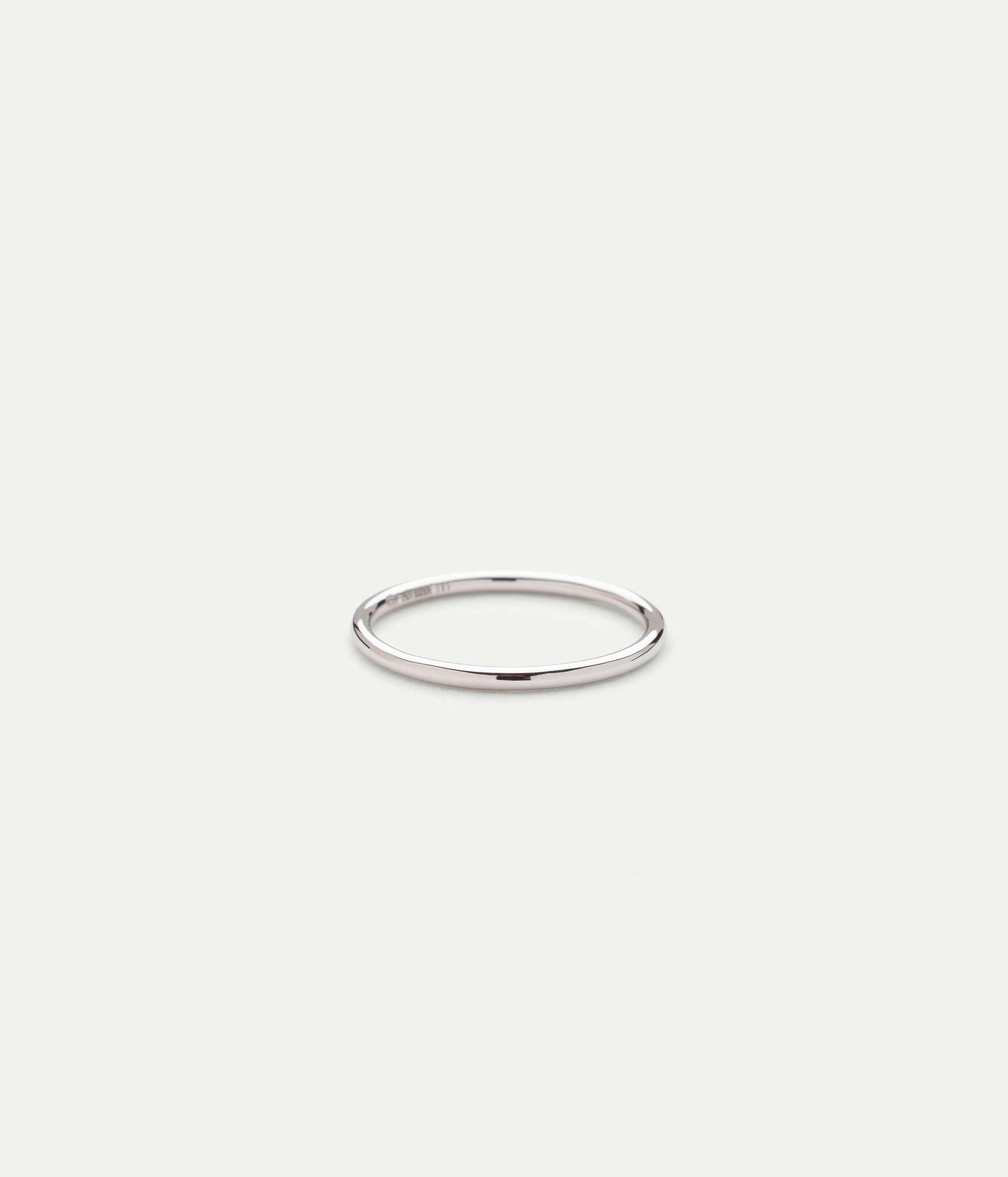 Aly White Gold Band